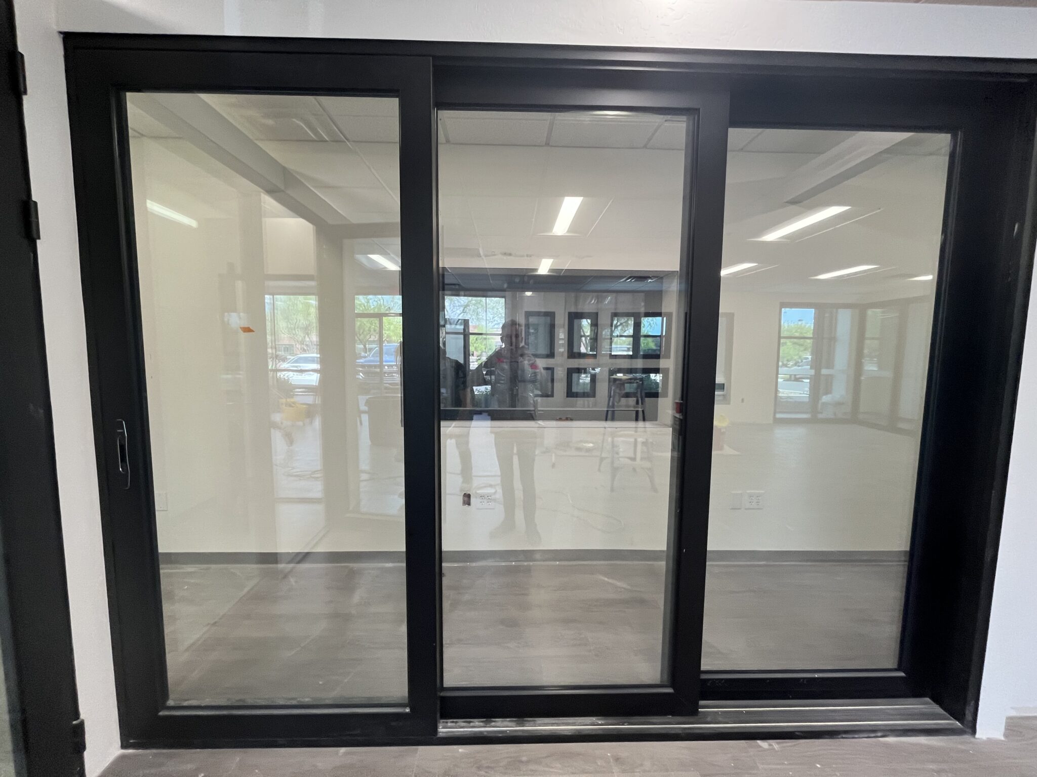 Aluminum 3 Panel Sliding Door - Open Sesame